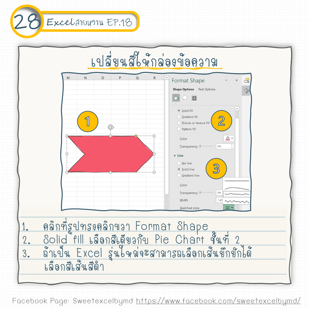 Progress Chart Excel | EP.18 Progress Chart สุดน่ารัก | Sweet Excel
