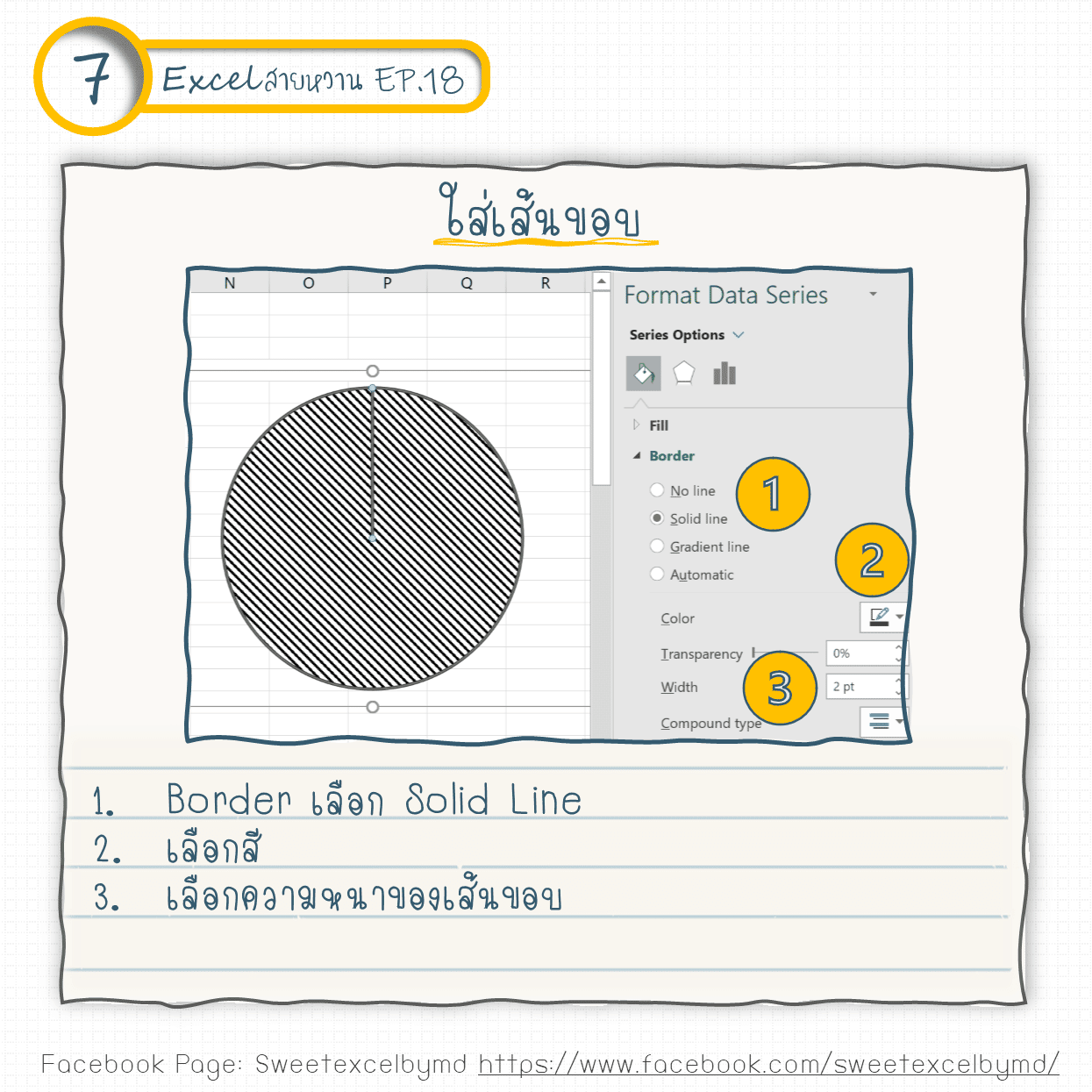 Progress Chart Excel | EP.18 Progress Chart สุดน่ารัก | Sweet Excel